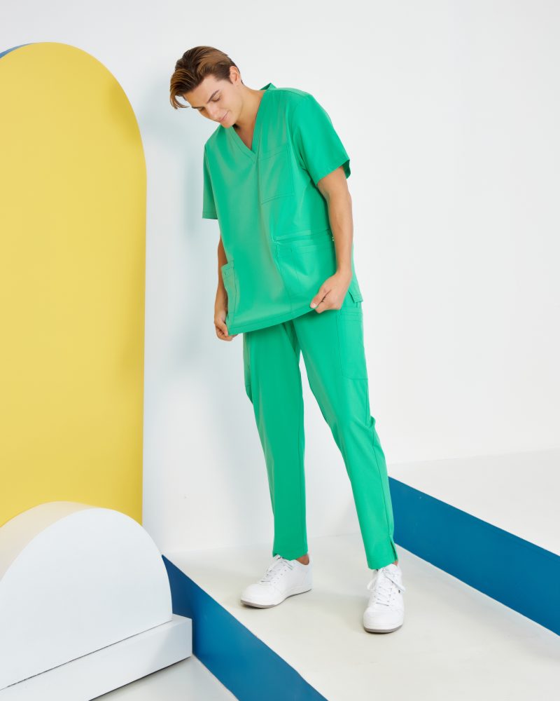 Charlie Shrek Scrub Top - Scrubness