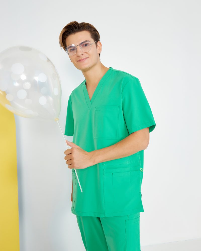 Charlie Shrek Scrub Top - Scrubness