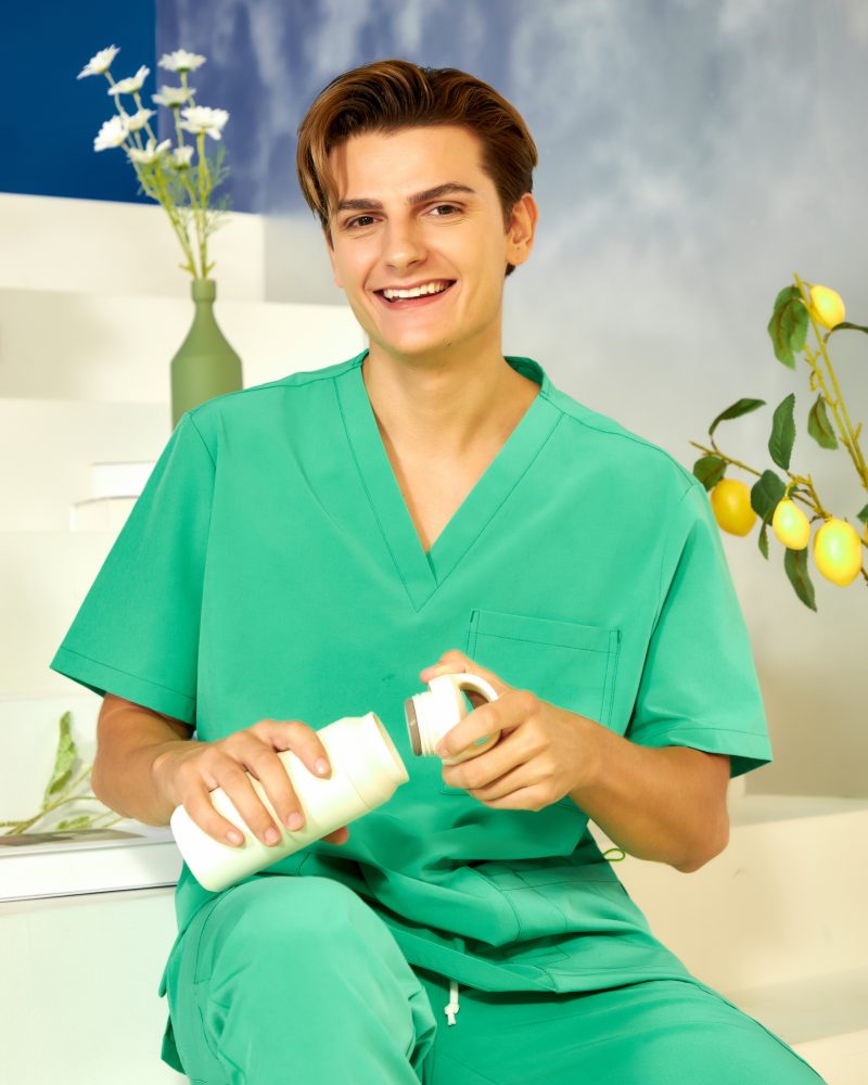 Charlie Shrek Scrub Top - Scrubness