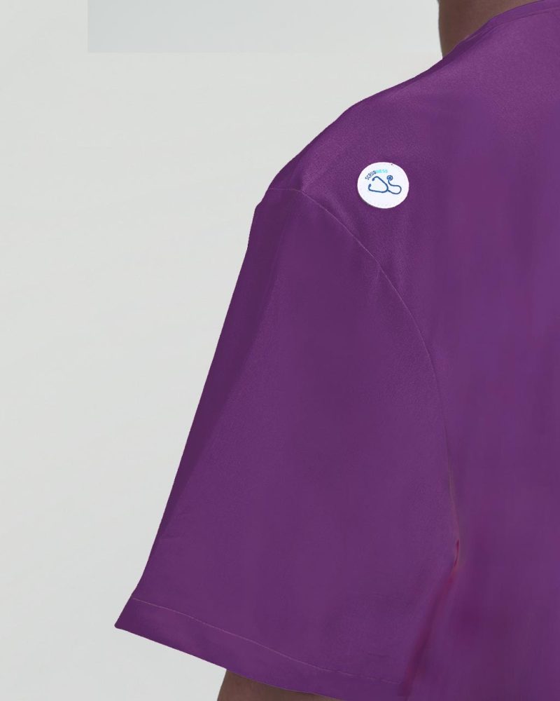 Charlie Purple Rain Scrub Top - Scrubness