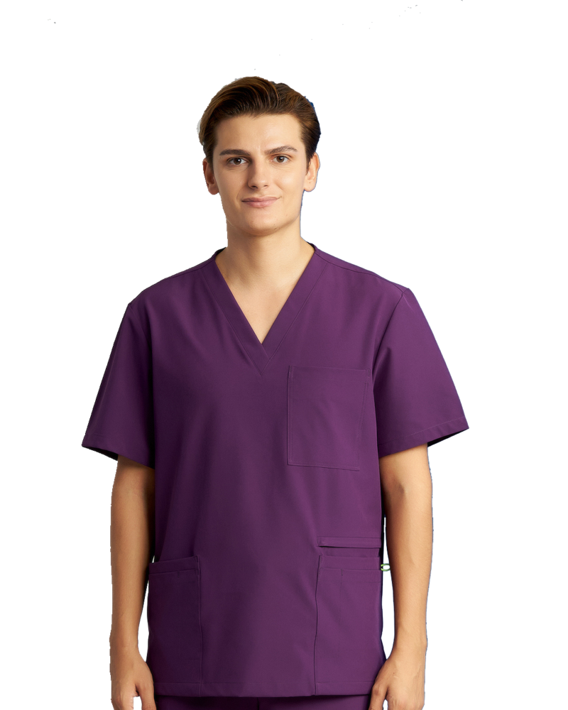 Charlie Purple Rain Scrub Top - Scrubness