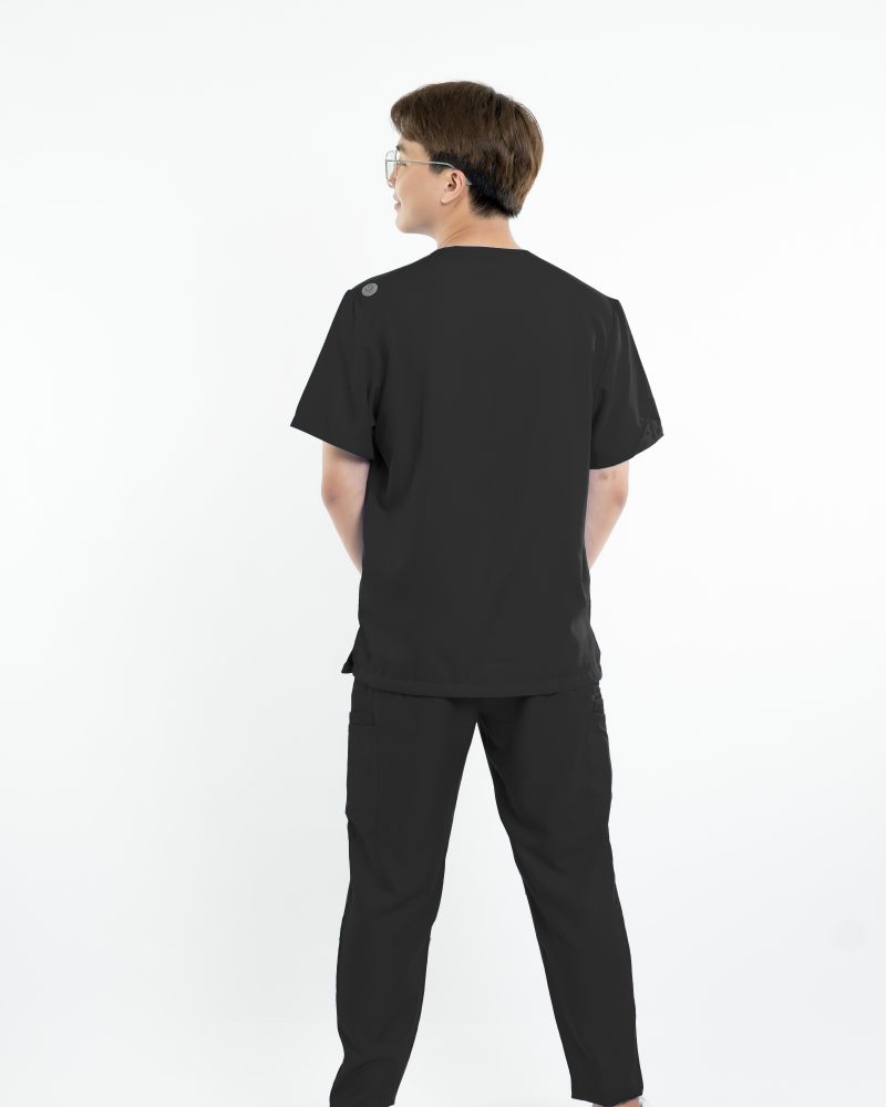 Alex Black Scrub Top - Scrubness